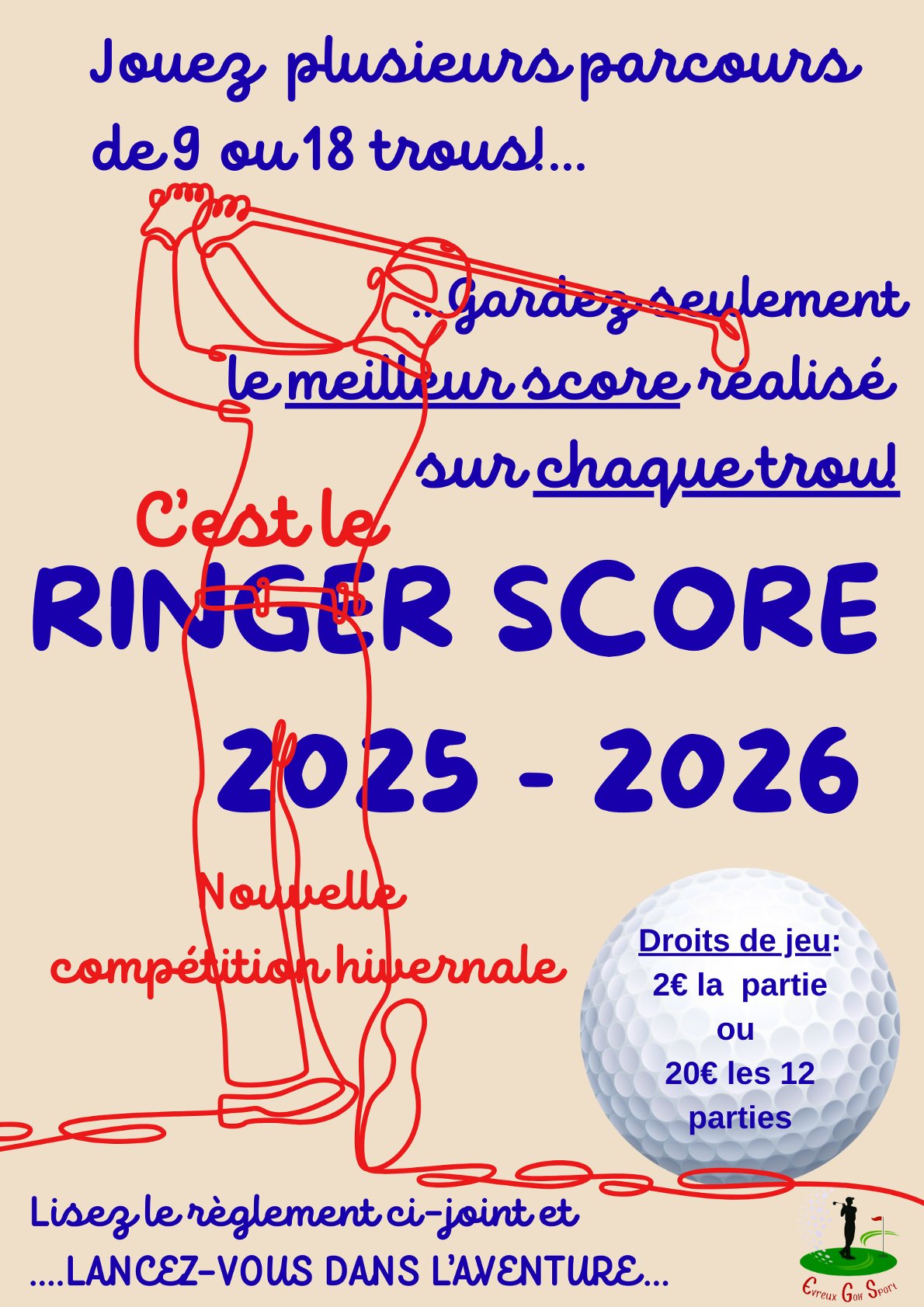RINGER SCORE - Golf Municipal d'Évreux